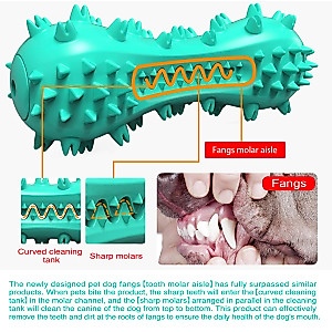 ASWER Dog Chew Toothbrush Toys for Small Medium Large Dogs Dental Care, Squeaky Teeth Cleaning Toy for Aggressive Chewers Large Breed Indestructible Tough Dog Toothbrush Stick Blue