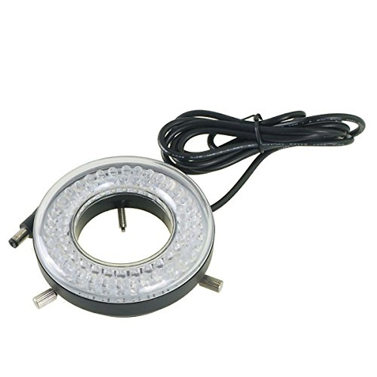 AmScope LED-64-A Microscope Ring Light Illuminator, Stereo Microscope LED Ring Light with Dimmer, 9W 90V-260V 64-LED
