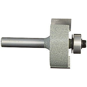 Vermont American 23117 3/8-by-1/2-Inch Carbide Tipped Rabbet Router Bit, 1/2-Inch Ball Bearing 2-Flute 1/4-Inch Shank