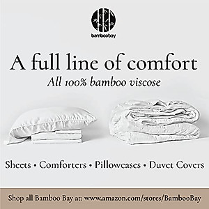 Bamboo Bay Luxury Bamboo Sheets Twin Size - 4 Piece Ultra Soft Twin Cooling Sheets for Hot Sleepers - 100% Organic Bamboo Twin Sheet Set Fits Up to 16" Deep Pocket - Eco Friendly - Twin - Sage