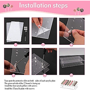 302 Pcs Cake Pop Maker Kit,Subesty Cake Pop Baking Mold with 1 Acrylic Lollipop Holder,1 Silicone Mold Set,100 Pcs Clear Bags,100 Pcs Treat Sticks,100 Pcs Gold bow Ties
