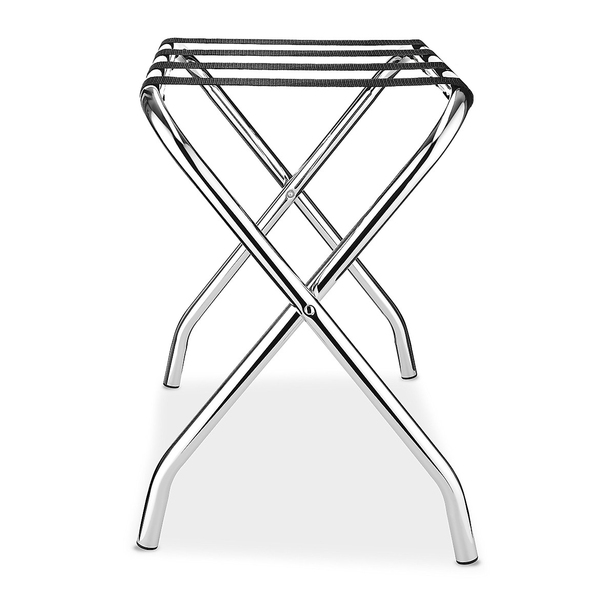 Whitmor Chrome Luggage Rack - Foldable - Commercial Quality