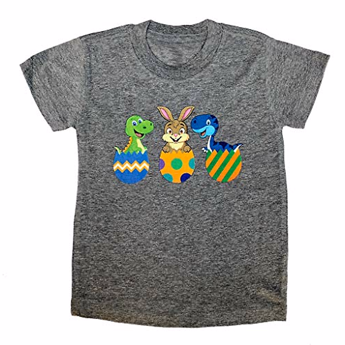 SoRock Easter Bunny Dinosaur Egg Youth, Toddler & Baby Grey T-Shirt - 3T