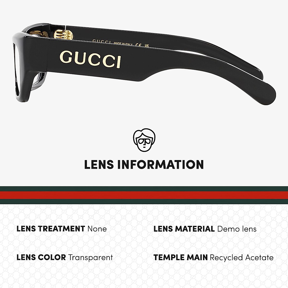 Gucci GG1297O Designer Fashion Eyeglasses: Script Logo Eyeglasses Frame Eyewear with Luxury eSHADES Kit - Embrace Sophistication and Elegance
