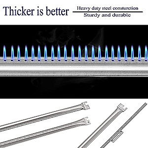 Grill Burner Tube Replacement for Weber Genesis Series 1000 1000LX 2000 2000LX 3000 3000LX 4000 4000LX 5000 5000LX, Genesis Gold and Platinum 3609(pre-2002), Platinum I/II, Weber 7506 Burner Pipe Set