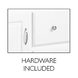 Design House 597153 Wyndham Unassembled Bathroom Vanity Cabinet Without Top, 30 x 21/2 Door, White