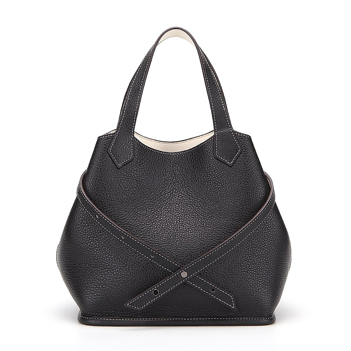 Palla Women's A-Bag Plus (REVERSIBLE) Ivory-Black, Small