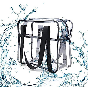 Louise Maelys Travel Clear Makeup Handbag Large Toiletry Cosmetic Organizer Bag Waterproof