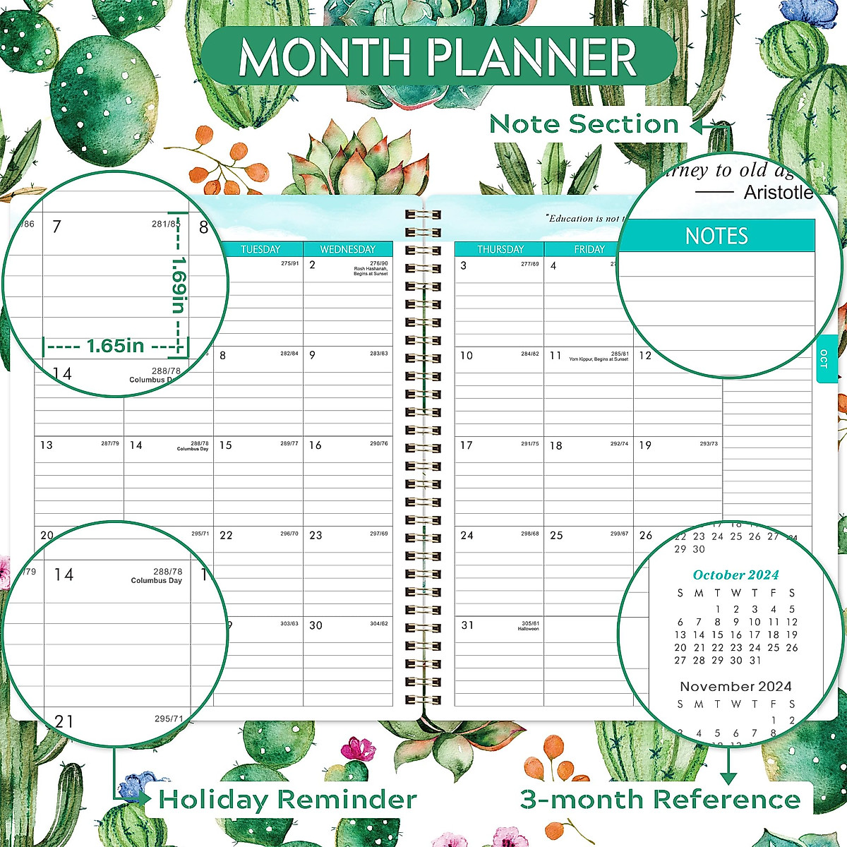 2024-2025 Teacher Planner - Lesson Planner 2024-2025 from Jul 2024 - Jun 2025, 8'' x 10'', Lesson Plan Book, Weekly & Monthly Lesson Planner with Quotes