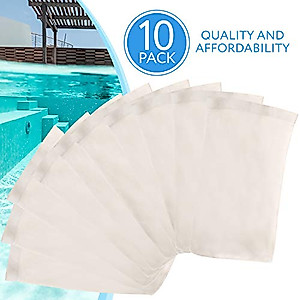 IMPRESA 10-Pack of Pool Skimmer Socks - Excellent Savers for Filters, Baskets, and Skimmers - The Ideal Sock/Net/Saver to Protect Your Inground or Above Ground Pool