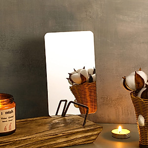 10 Pieces Plastic Mirror Acrylic Safety Mirror Sheets Non Glass Mirror Safety Mirrors for School Science Mirrors for Classroom Home, 6.3 x 3.94 Inch