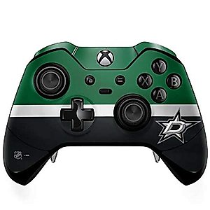 Skinit Decal Gaming Skin compatible with Xbox One Elite Controller - Officially Licensed NHL Dallas Stars Jersey Design
