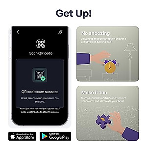 Pavlok Shock Clock 2 | Silent Alarm Clock | Ideal for Heavy Sleepers | Couples' Favorite | Wake Up On Time | Vibrating Alarm | Students' Best Friend