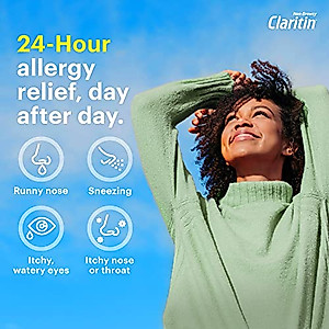 Claritin 24 Hour Non-Drowsy Allergy Medicine Bundle Pack, Prescription Strength Allergy Relief with 10mg Loratadine, Antihistamine, 45ct Tablets and 10ct Liquid Gels
