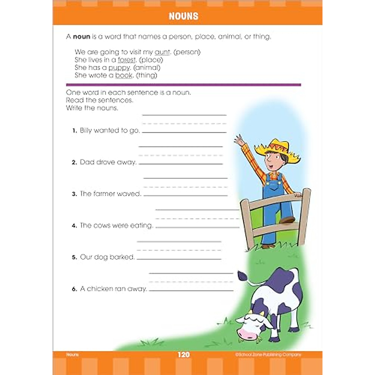 School Zone Big First Grade Workbook: 320 Pages, Ages 6 to 7, 1st Grade, Reading Comprehension, Phonics, Spelling, Vocabulary, Basic Math, Time, Money, Fractions, and More