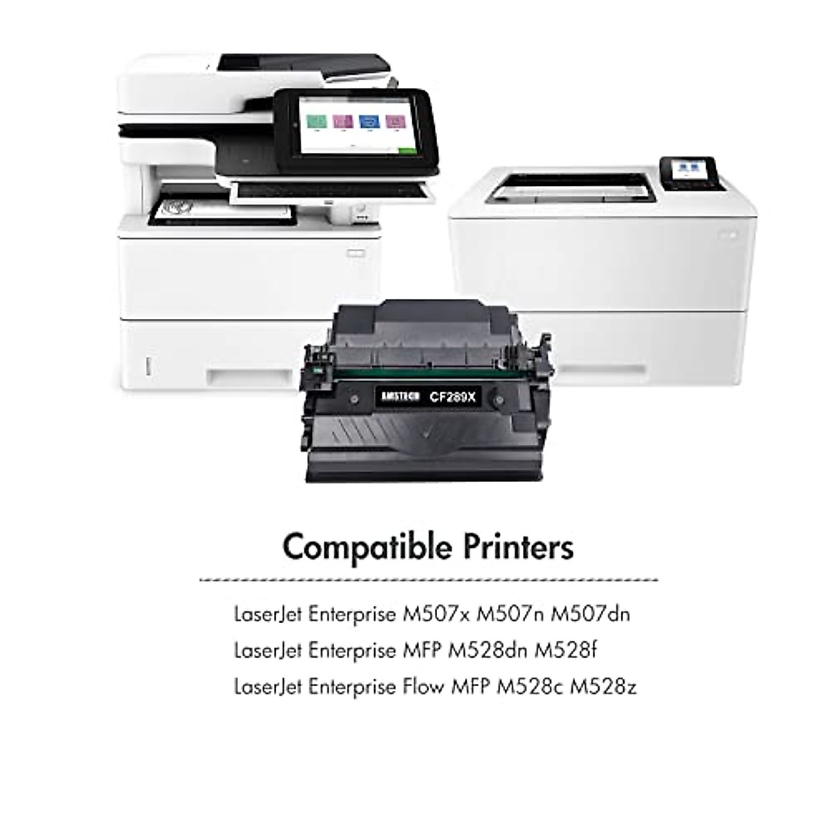 CF289X 89X Black High-Yield Toner Cartridge Replacement for HP 89X CF289X 89A CF289A Works for HP Enterprise M507 M507n M507dn M507x MFP M528dn M528f M528c M528z Printer (1-Pack)