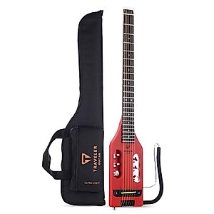 Traveler Guitar Ultra-Light Vintage Red Acoustic Electric Guitar