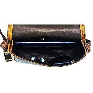 Jony Vintage Crossbody Bags for Women, Vegan Medium Purse Saddle and Satchel Handbags, Leather (H 9 X L 11 X W 3)