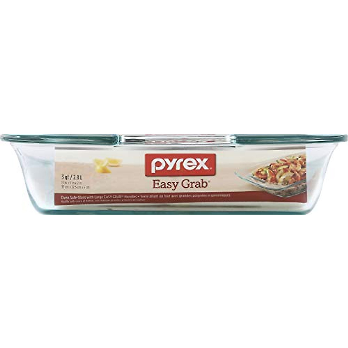 Pyrex Easy Grab 3-Quart Oblong Glass Bakeware Dish
