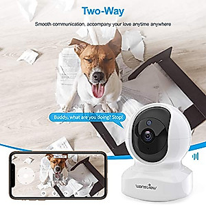 Home Security Camera, Baby Camera,1080P HD wansview Wireless WiFi Camera for Pet/Nanny, Motion Alerts, 2 Way Audio, Night Vision, Compatible with Alexa Echo Show, with TF Card Slot and Cloud