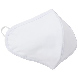 Lanier Wellness Adult 2-Layer Reusable Face Cover (Pack of 2), Blue/White