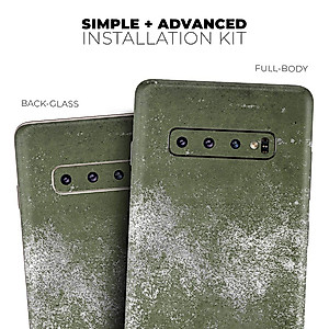 DesignSkinz Distressed Silver Texture v15 Protective Vinyl Decal Wrap Skin Cover Compatible with The Samsung Galaxy S20 (Screen Trim & Back Glass Skin)