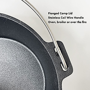 Bayou Classic 7400 4-Quart Cast Iron Dutch Oven