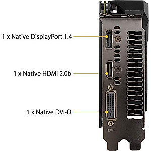 ASUS TUF Gaming GeForce GTX 1650 Super Overclocked 4GB Edition HDMI DP DVI Gaming Graphics Card (TUF-GTX1650S-O4G-GAMING)