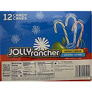 BBO Original Candy Canes - Treat your taste buds to a sampling of Candy Canes (Pack of 2); 9.53 Ounces (Skittles + Joly Rancher, Pack of 2)