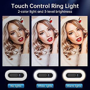 GUSGU G920 FHD 1080P Webcam with Microphone and Speakers, Streaming Camera with Ring Light, USB Plug&Play Computer Camera, Privacy Cover, Web Camera for Desktop/PC/Laptop/Mac