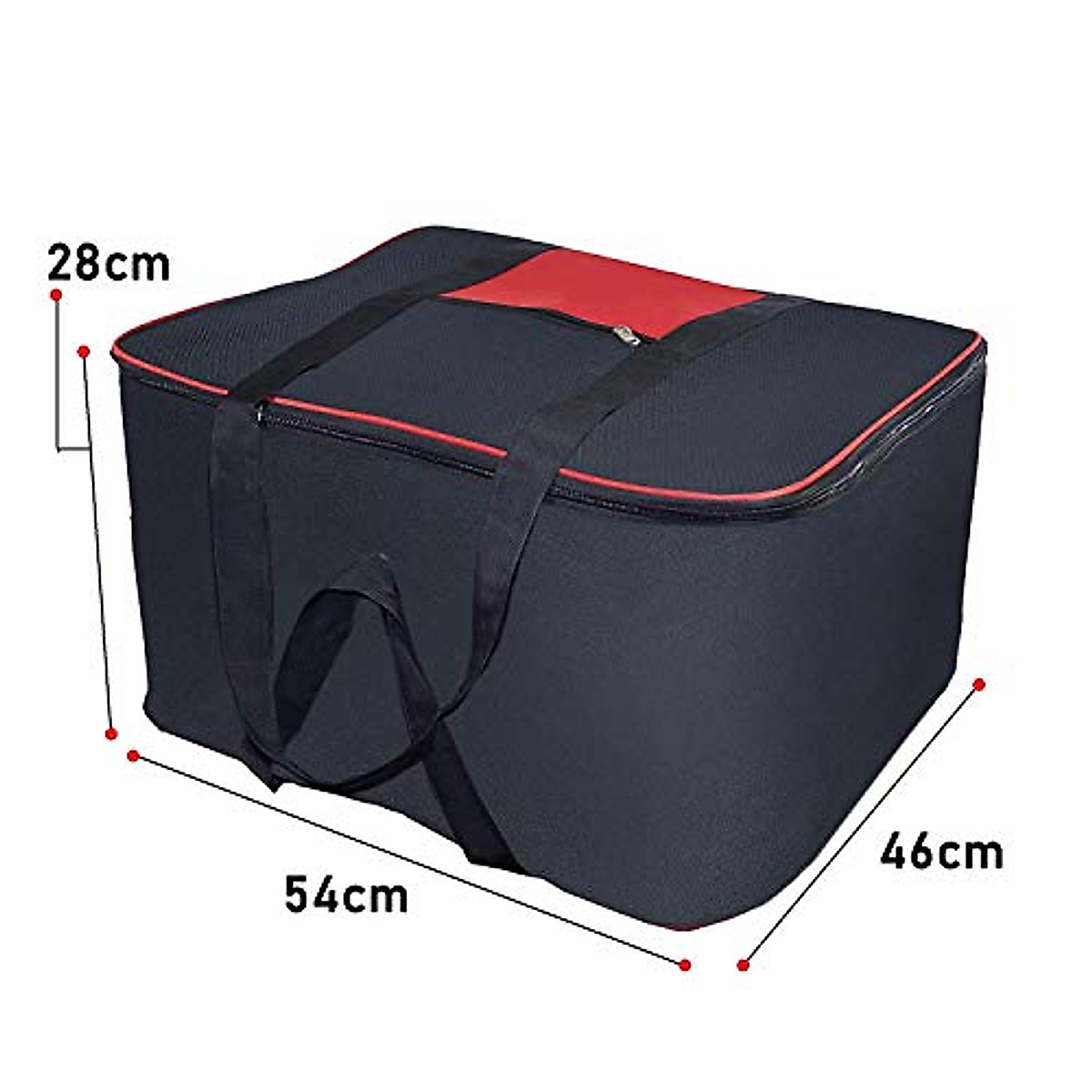 4 Pack (15cm - 6inch) Adjustable Flexible USB 2.0 Male to Female Extension Plug bundle with Nylon Big Underbed Storage Bag Moisture Proof Cloth Organiser with Zippered Closure and Handle BlackRed