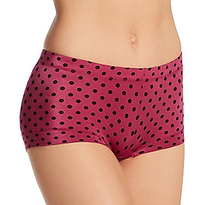 Maidenform Women's Dream Microfiber Boyshort Panty, 40774, Spice Market Black, 6