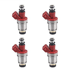 JDMON Compatible with Fuel Injectors Nissan Pickup D21 2.4L replace 1990-1994 16600-86G00 1660086G00 4pcs