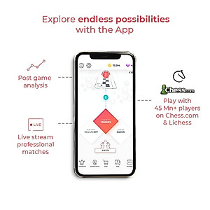 Square Off Pro Electronic Chess Board for Adults & Kids | AI-Powered & Digital | Play Against AI or Friends | Portable & Rollable Computer Chess Board | World's Smartest Electronic Chess Board