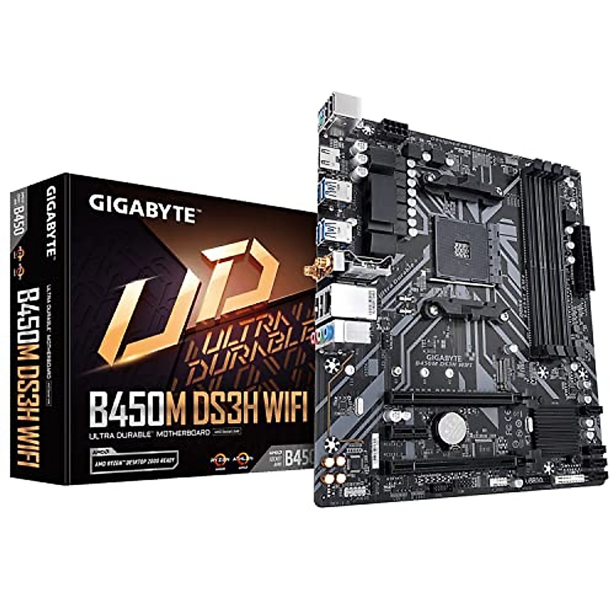 Micro Center AMD Ryzen 5 3600 6-Core, 12-Thread Unlocked Desktop Processor with Wraith Stealth Cooler Bundle with GIGABYTE B450M DS3H WiFi MATX Gaming Motherboard