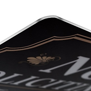 Kichwit No Soliciting Sign for House, No Soliciting Yard Sign, 12" x 8", 14" Long Metal Stakes Included