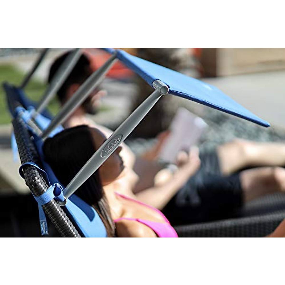 SHADESY-1 Blue Lightweight Portable Lounge Chair Outdoor Sunshade (Sunshade ONLY Chair NOT Included)