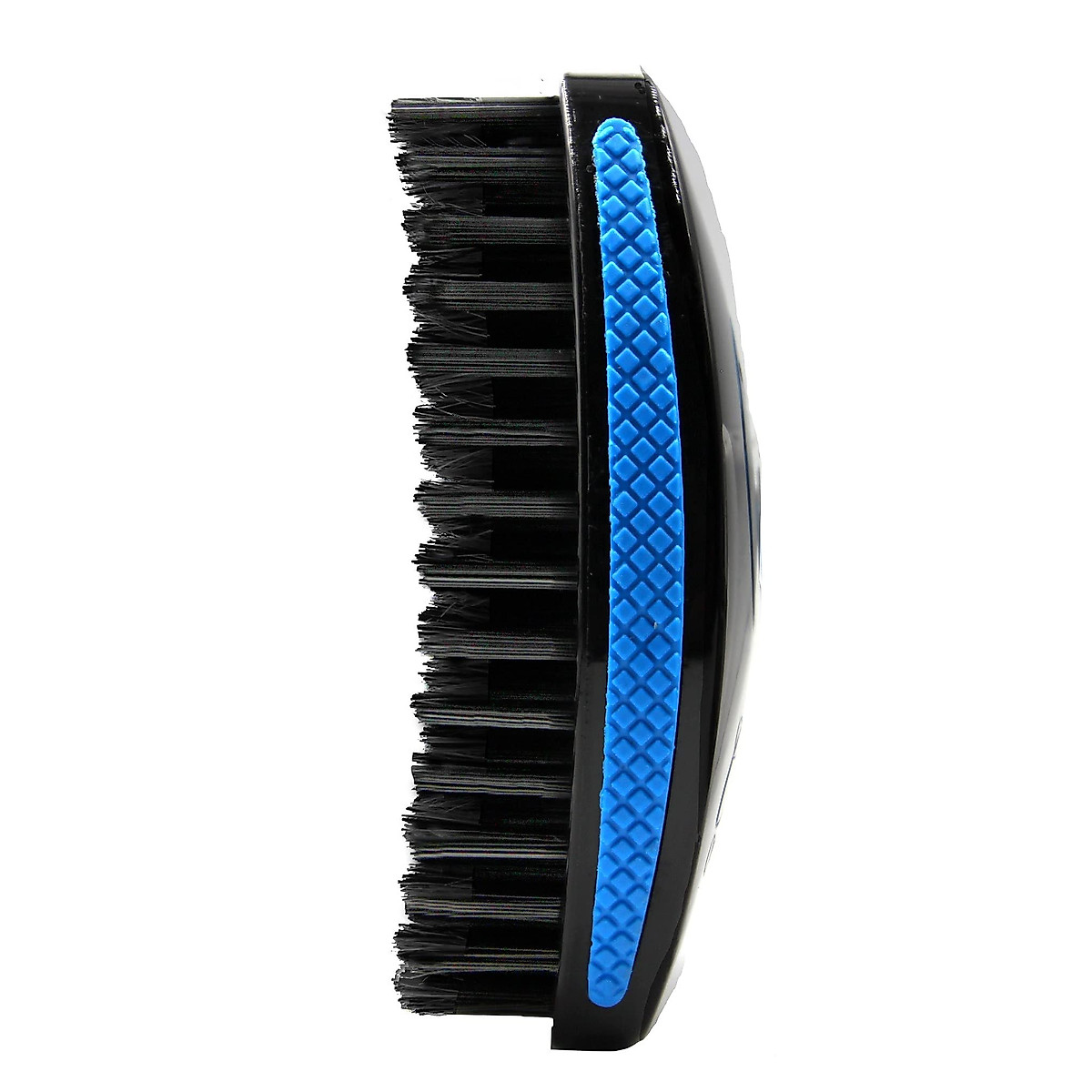 360 Sport Wave Brush 2.0 - Hard Flex Bristles - (Black Ice) - Wet Dry Technology - No Slip Rubber Grip Ultimate 360 Wave Brush Hairbrush by Crown Quality Products