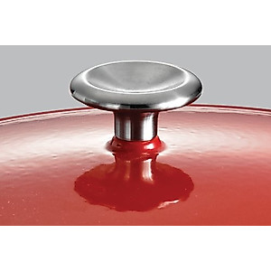 Tramontina Enameled Cast Iron Covered Dutch Oven 7-Quart Gradated Red, 80131/052DS