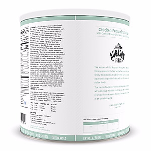 Augason Farms Freeze Dried Chicken Fettuccine Alfredo Kit 42.02 Oz No. 10 Can