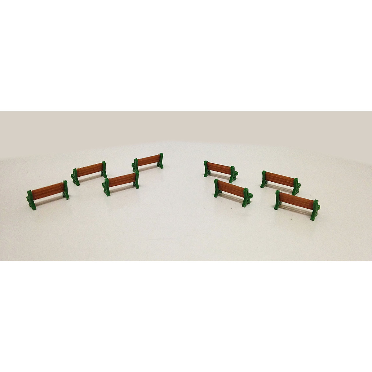 Outland Models Train Railroad Scenery Park / Garden Bench 8 pcs HO OO Scale 1:87