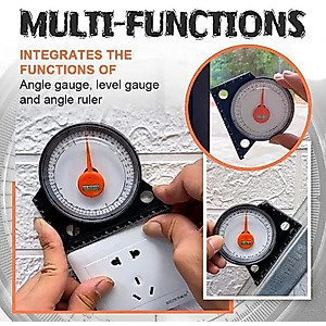 Magnetic Base Angle Finder Measure Spirit Level Gauge Roofer Builders Plumbers Magnetic Angle Level Finder Magnetic Angle Level Finder Level Angle Meter