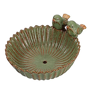 Cabilock Ceramics Succulent Pot Bird Cactus Planter Bird Feeder Serving Tray Container Bonsai Planters Flower Pot for Home Office Table Desk