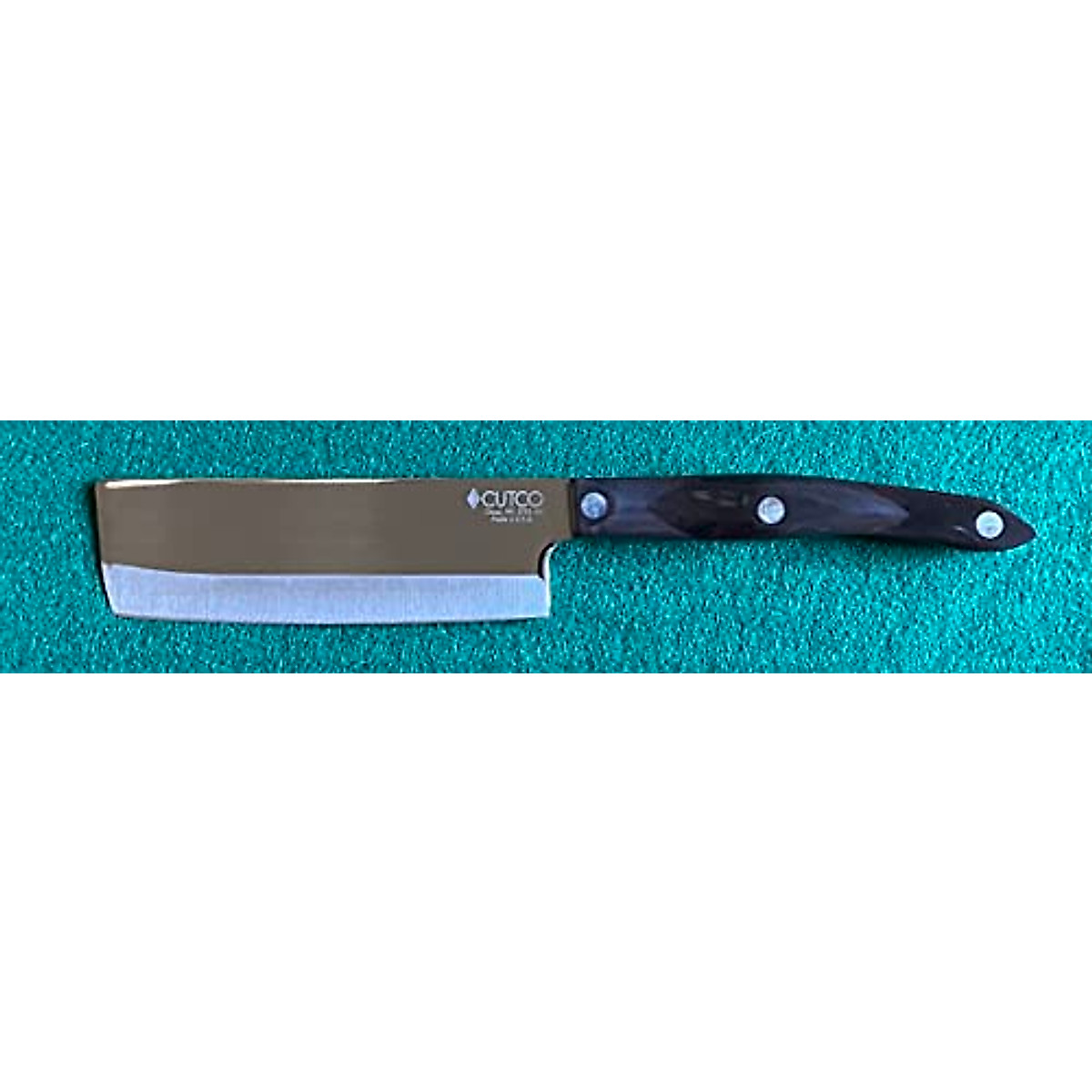 Cutco Nakiri Knife-This is THE knife for vegetable prep. Designed for clean slicing, chopping and dicing of fruits and vegetables