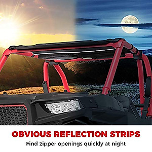 KEMIMOTO UTV Roof Bag, Overhead Storage Bag, UTV Roof Bag Large Capacity Prevent Sagging 1680D Compatible with 2014-2023 Polaris RZR XP 1000 / S 1000 Turbo 900 S Can Am Commander MAX