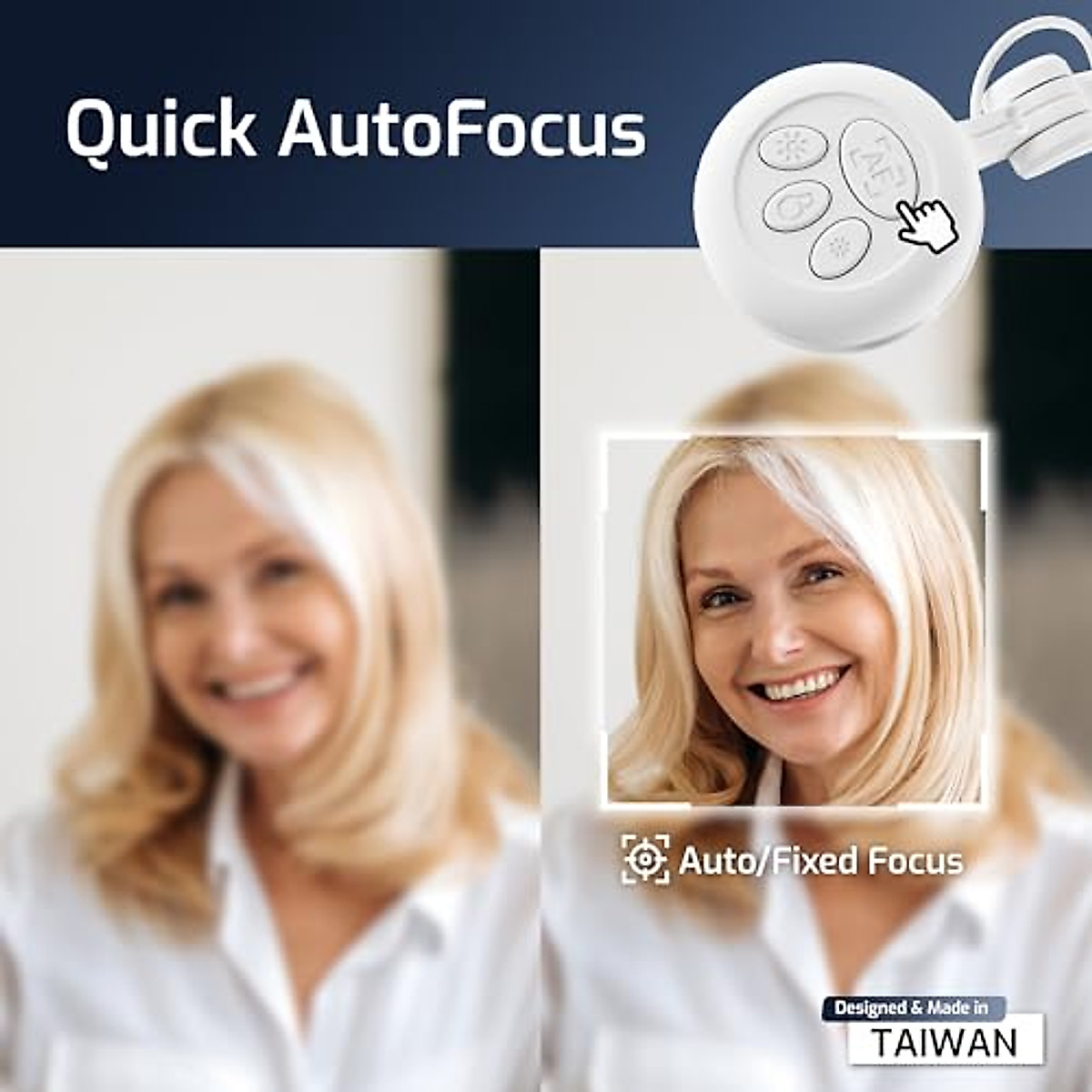 INSWAN INS-1 USB Document Camera — 8MP Ultra HD, Auto Focus, LED Light, Built-in Microphone, Mac OS, Windows, Chromebook Compatible for Distance Learning, Remote Teaching, Web Conferencing, Live Demo