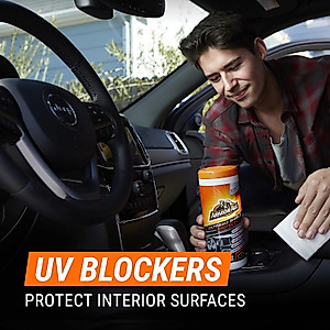 Armor All Ceramic Car Leather Cleaning Wipes, Use on Heated Seats and Leather Surfaces, Includes Ceramic Leather and Extreme Protectant Wipes - 2 Count