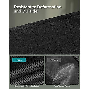 SONGMICS Shoe Rack, 2 Tier Shoe Organizer, Fabric Shoe Shelf Storage with 4 Hooks, Holds up to 12 Pairs of Shoes, Height-Adjustable Shoe Rack for Entryway, Hallway, Closet, Easy Assembly, Ink Black