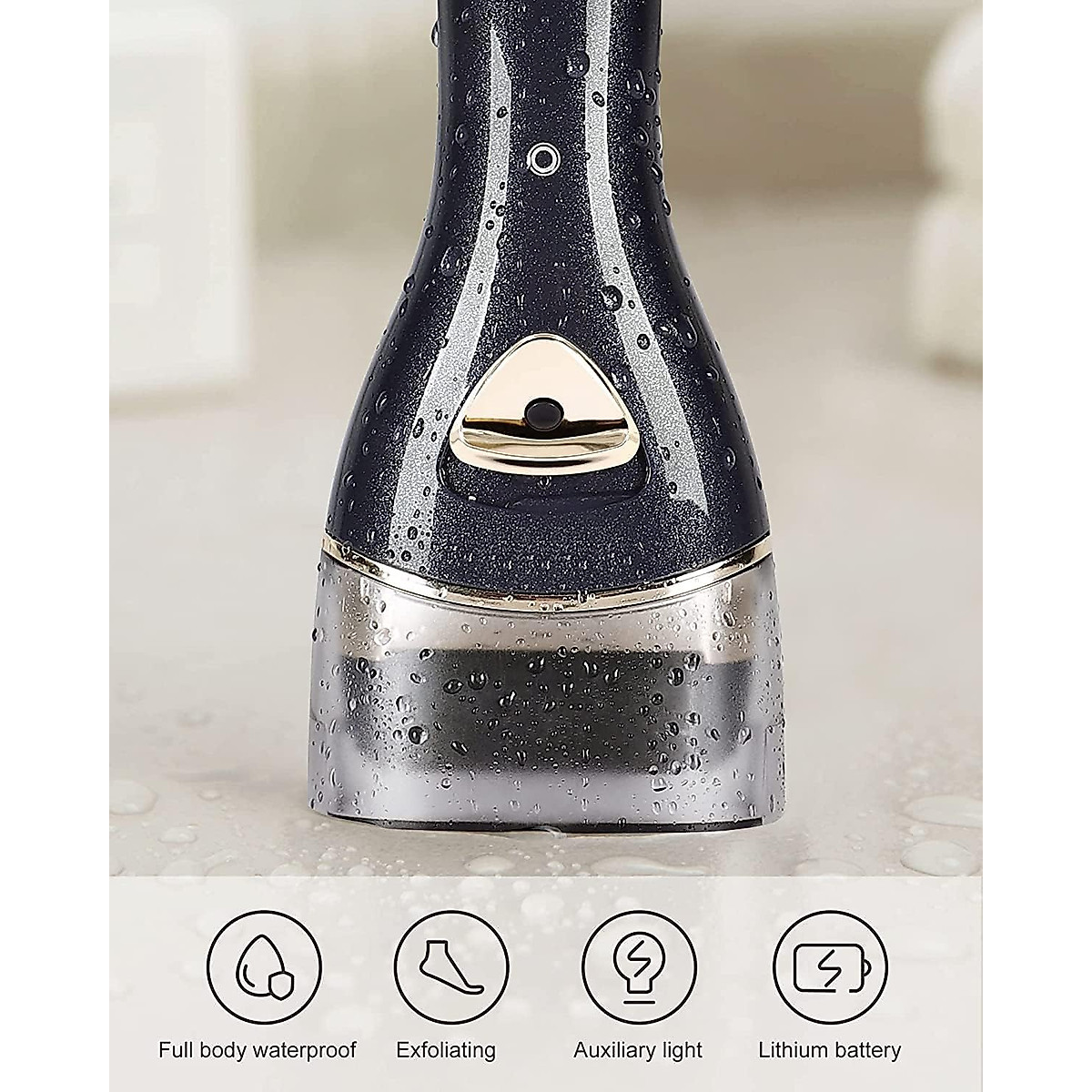 Electric Feet Callus Removers Rechargeable, Portable Electronic Foot File Pedicure Tools, Electric Callus Remover Kit, Professional Pedi Feet Care for Dead, Hard Cracked Dry Skin Ideal Gift (Black)