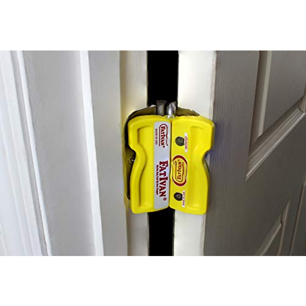 The Original Fat Ivan Fold Up Doorstop Wedge with Magnet - Yellow (2 Pack)